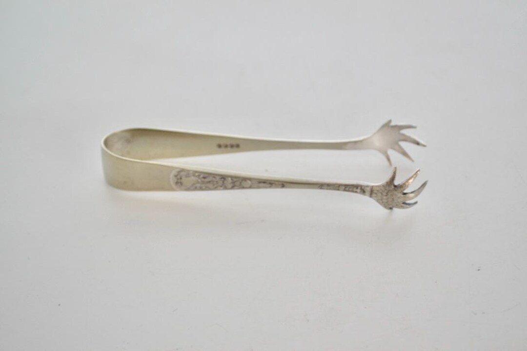 Antique Ornate Sugar Tongs Claw Grips Very Decorative Small Sugar Nips ...
