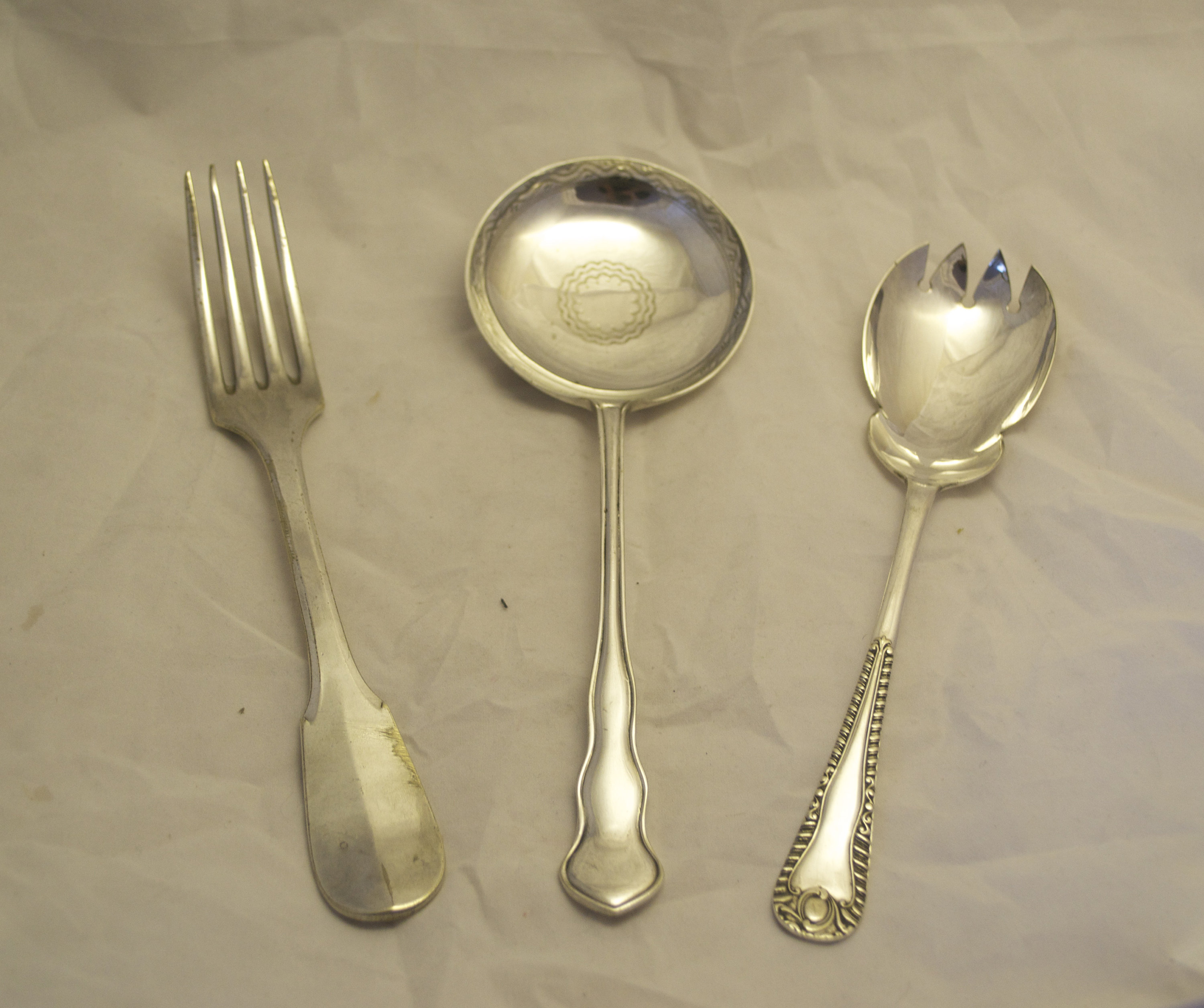 Antique EPNS Server Fork Salad Server Sheffield O W & S | Etsy