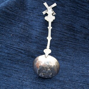 Vintage Dutch Silver Spoon Holland Turning Windmill & Tavern Scene ...