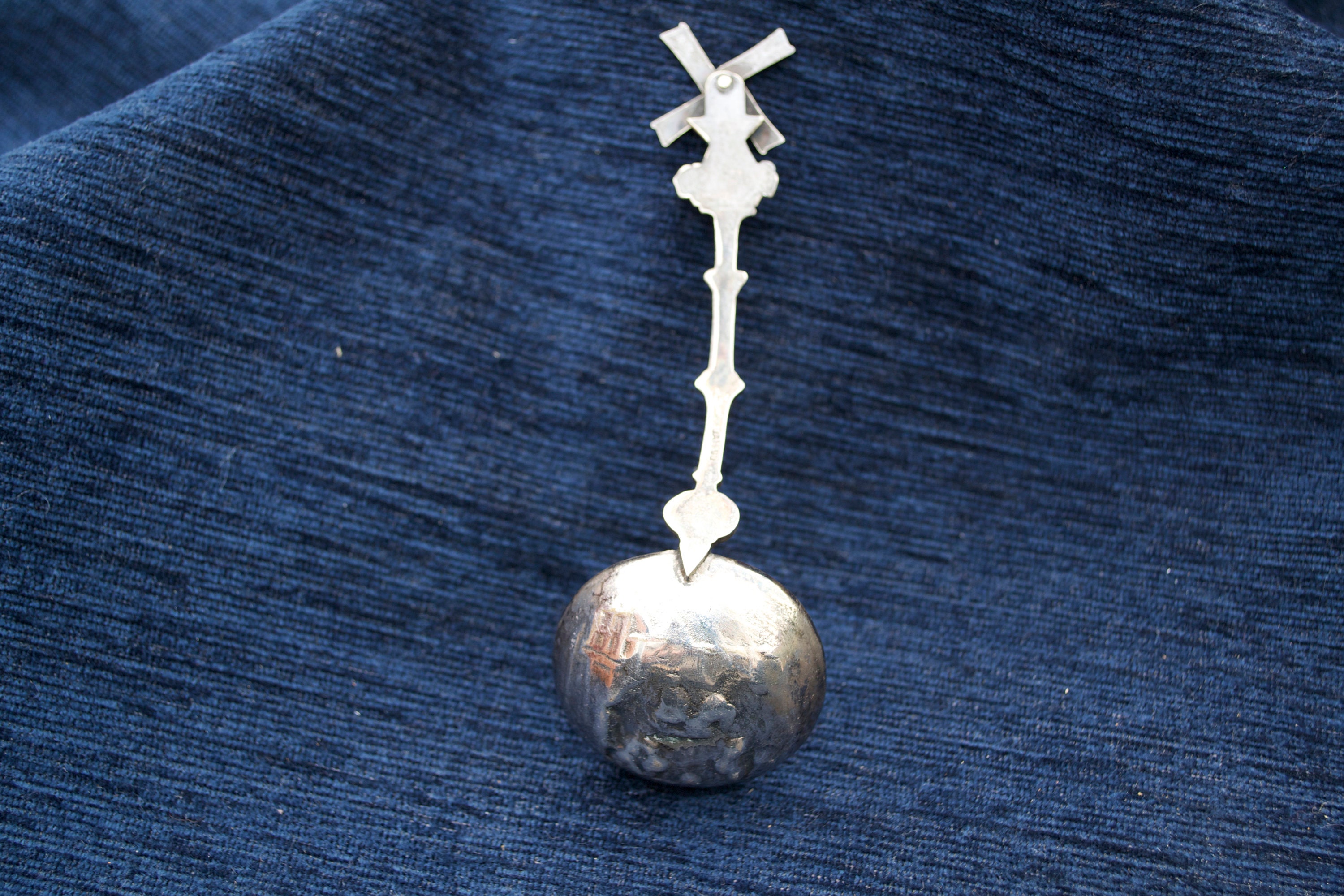 Vintage Dutch Silver Spoon Holland Turning Windmill & Tavern Scene ...