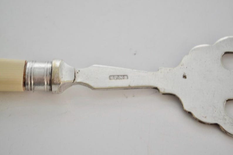 Antique Bread Fork Bakelite Handle EPNS & Sterling Silver Cuff - Etsy