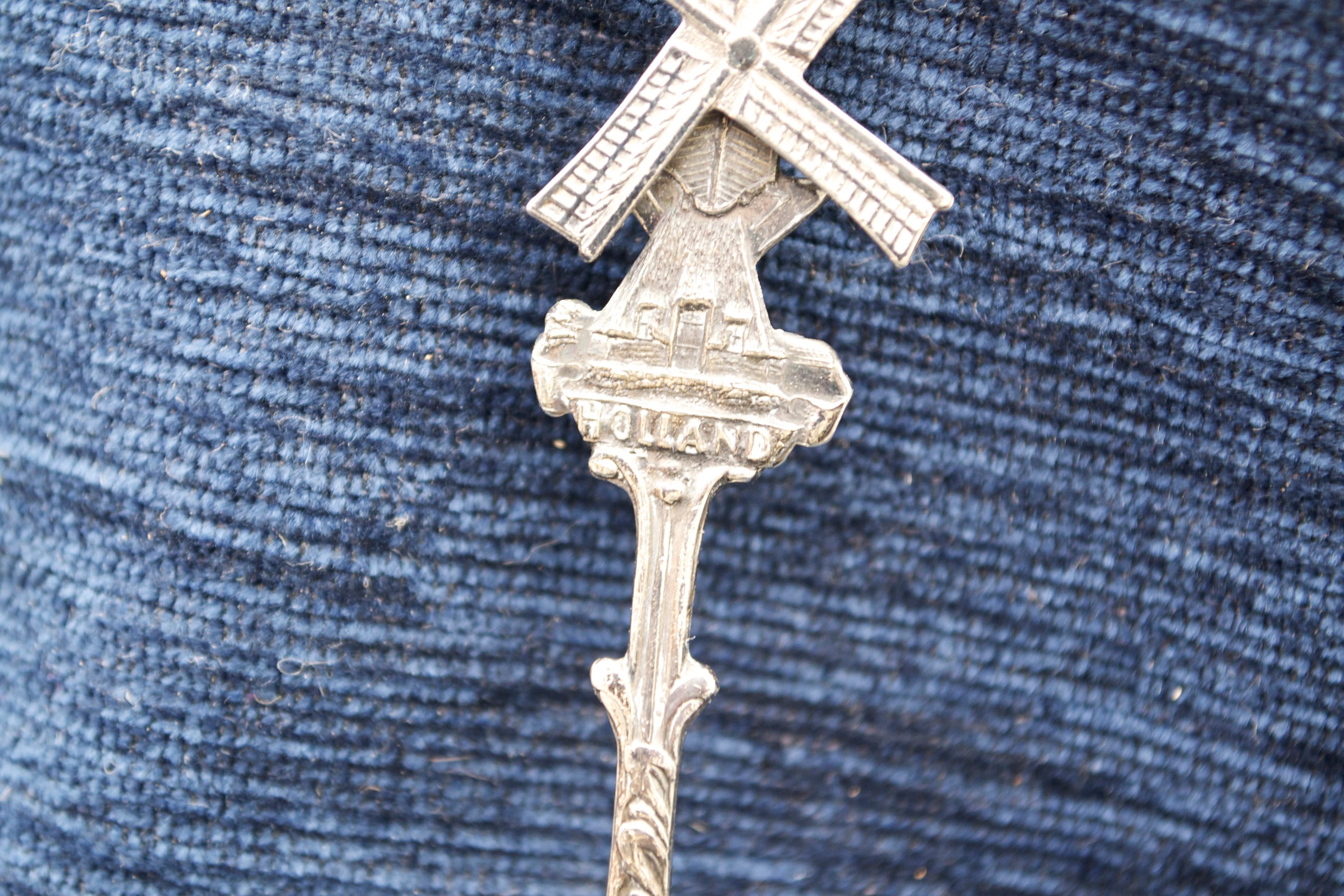 Vintage Dutch Silver Spoon Holland Turning Windmill & Tavern Scene ...