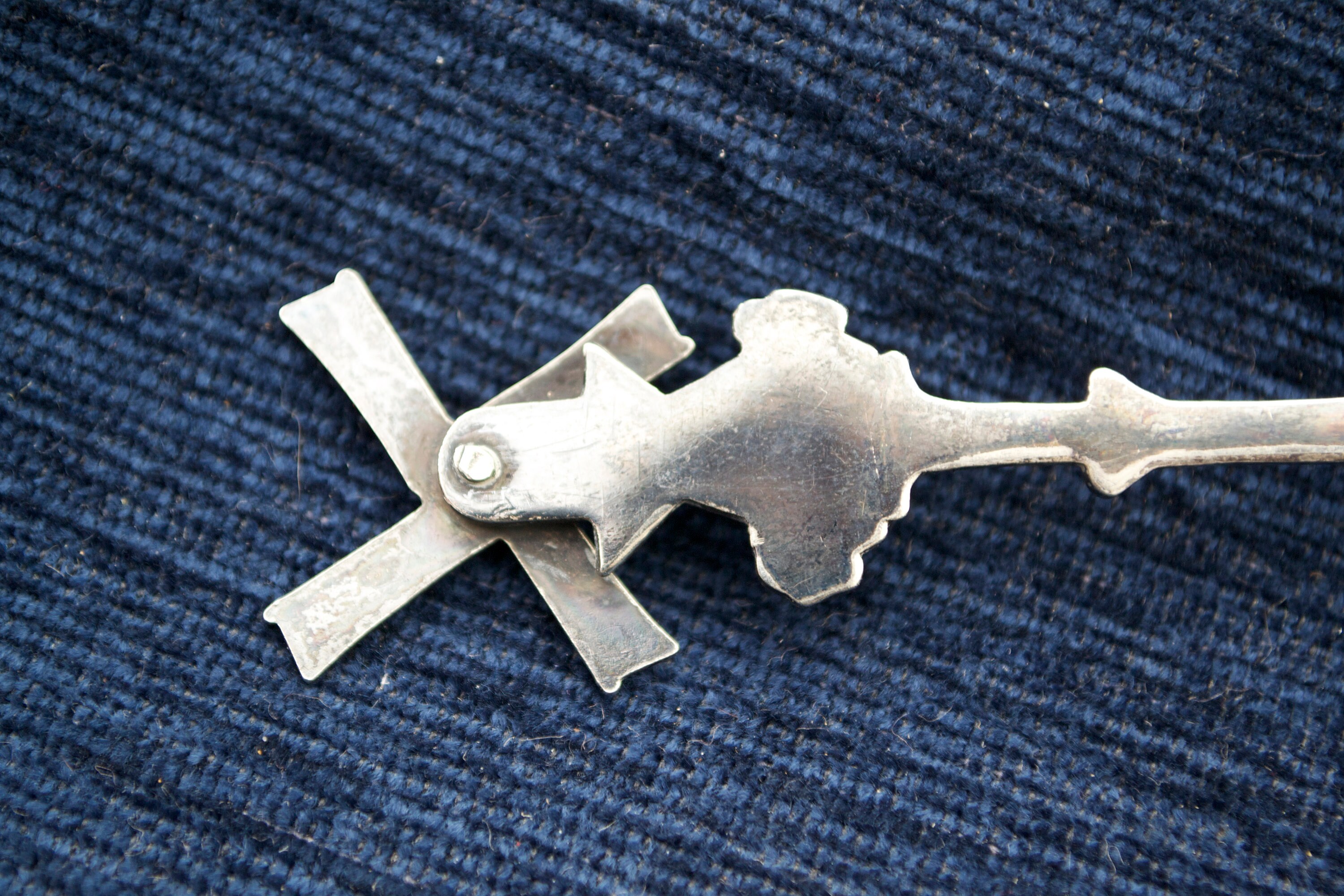 Vintage Dutch Silver Spoon Holland Turning Windmill & Tavern Scene ...