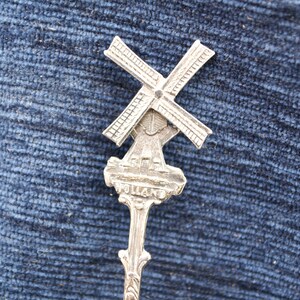 Vintage Dutch Silver Spoon Holland Turning Windmill & Tavern Scene ...
