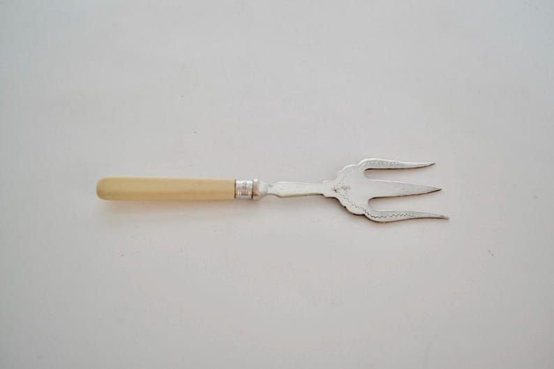Antique Bread Fork Bakelite Handle EPNS & Sterling Silver Cuff - Etsy