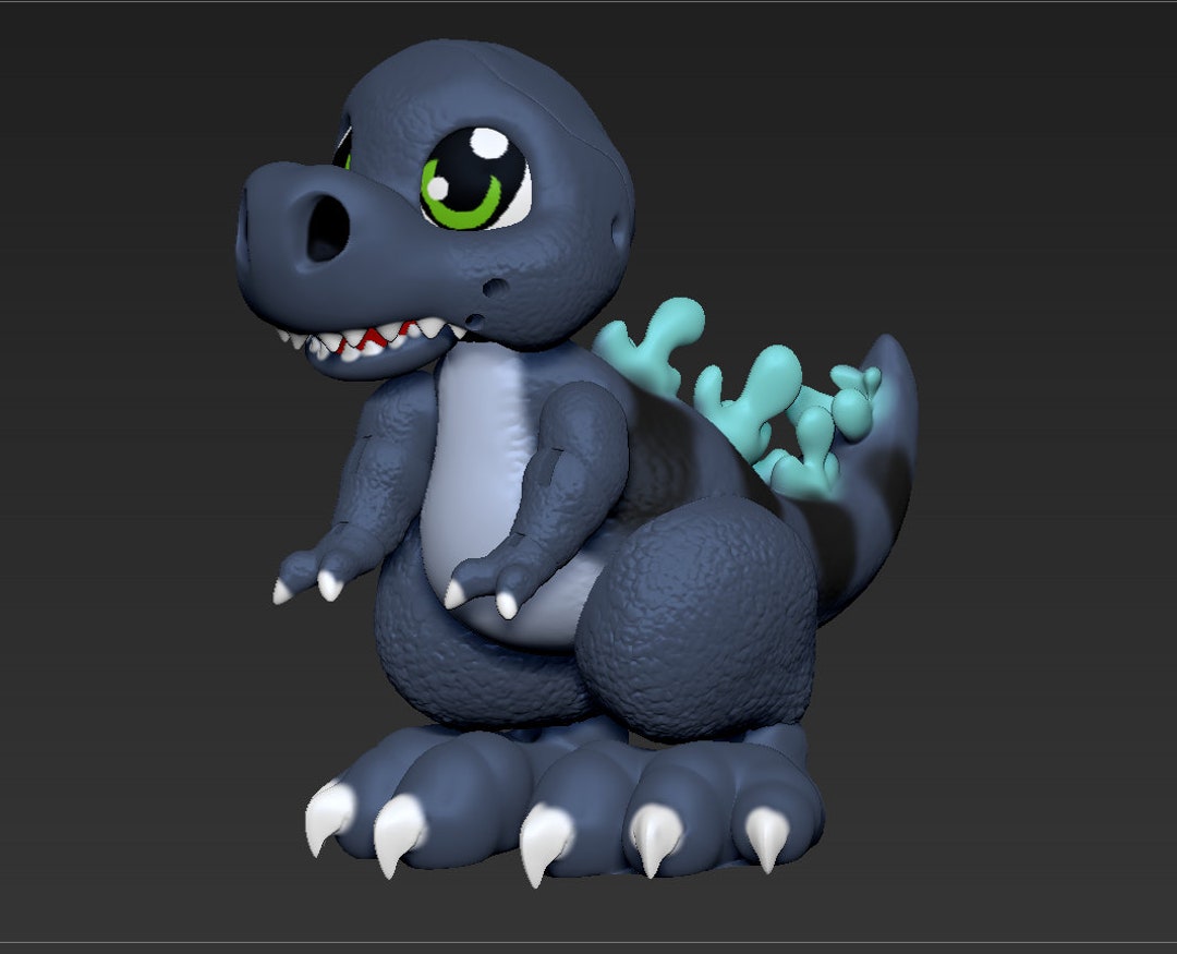 BJD Doll Godzilla OBJ File - Etsy