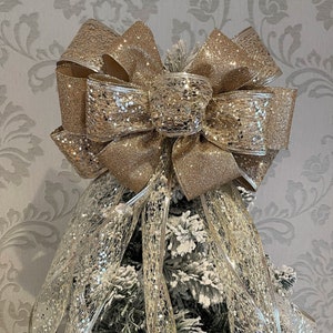 Champagne/light Gold Tree Topper for 6 Foot Tree With Full Length ...