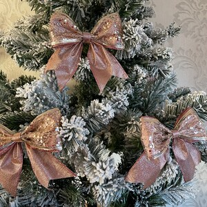 Champagne/rose Gold Tree Topper for 6 Foot Tree With Full Length ...