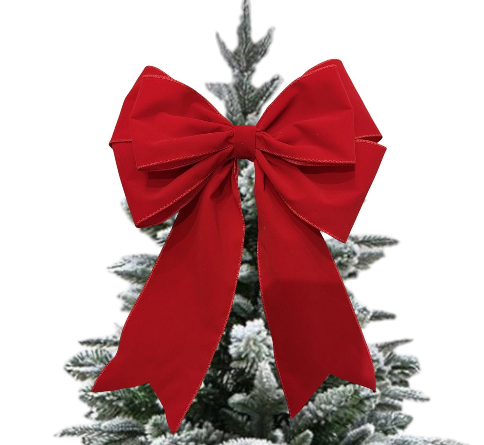 Large 11" Velvet Wired Edge Tree Top Bow Burgundy/red or Black - Etsy