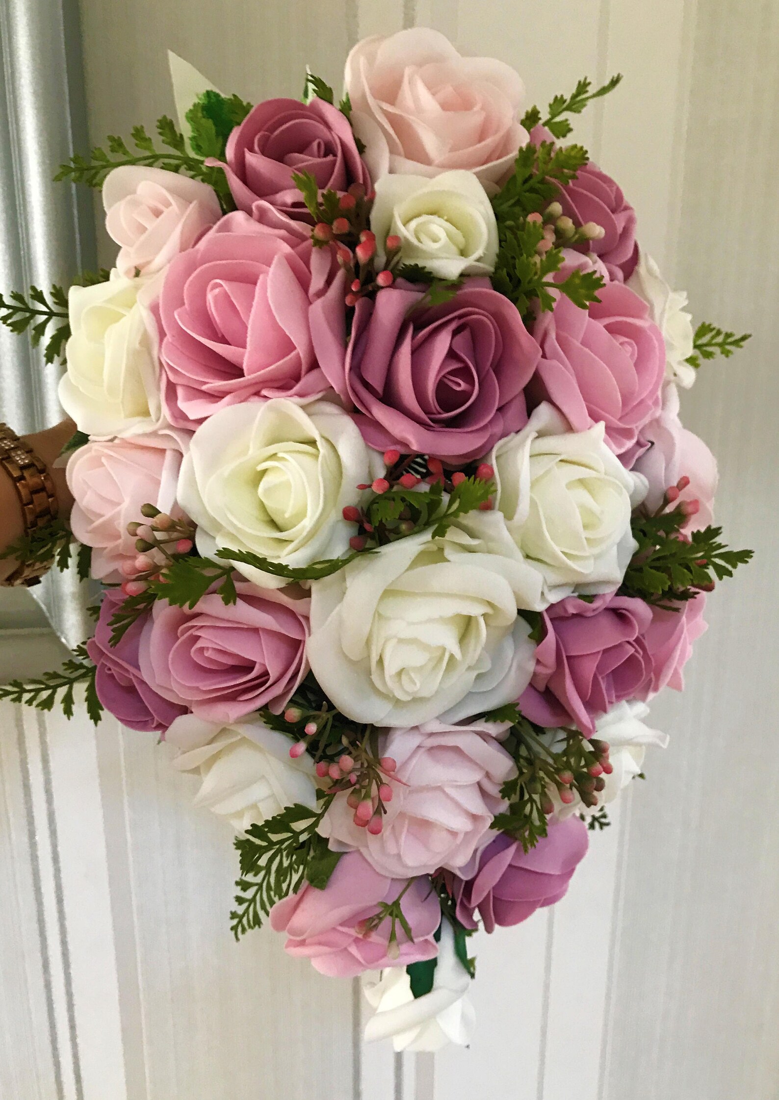 Gorgeous Ivory and Pink/rose Shades Roses Brides Wedding - Etsy