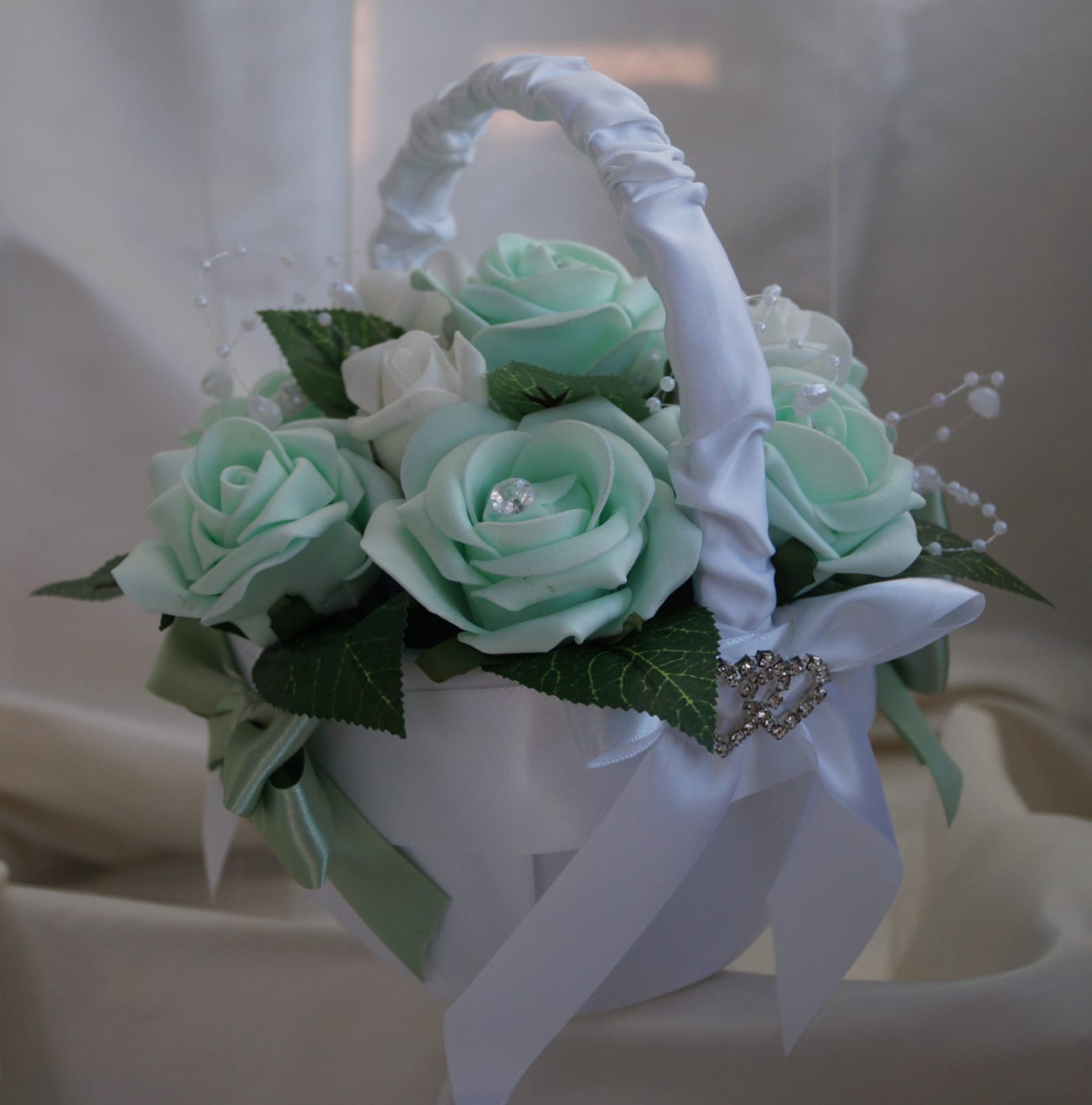 Wedding Flowers Mint & White Wedding Bouquets With - Etsy