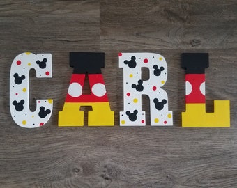 Mickey Mouse Letters - Etsy