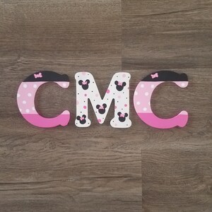 Minnie Mouse Hand-painted Letters - Etsy
