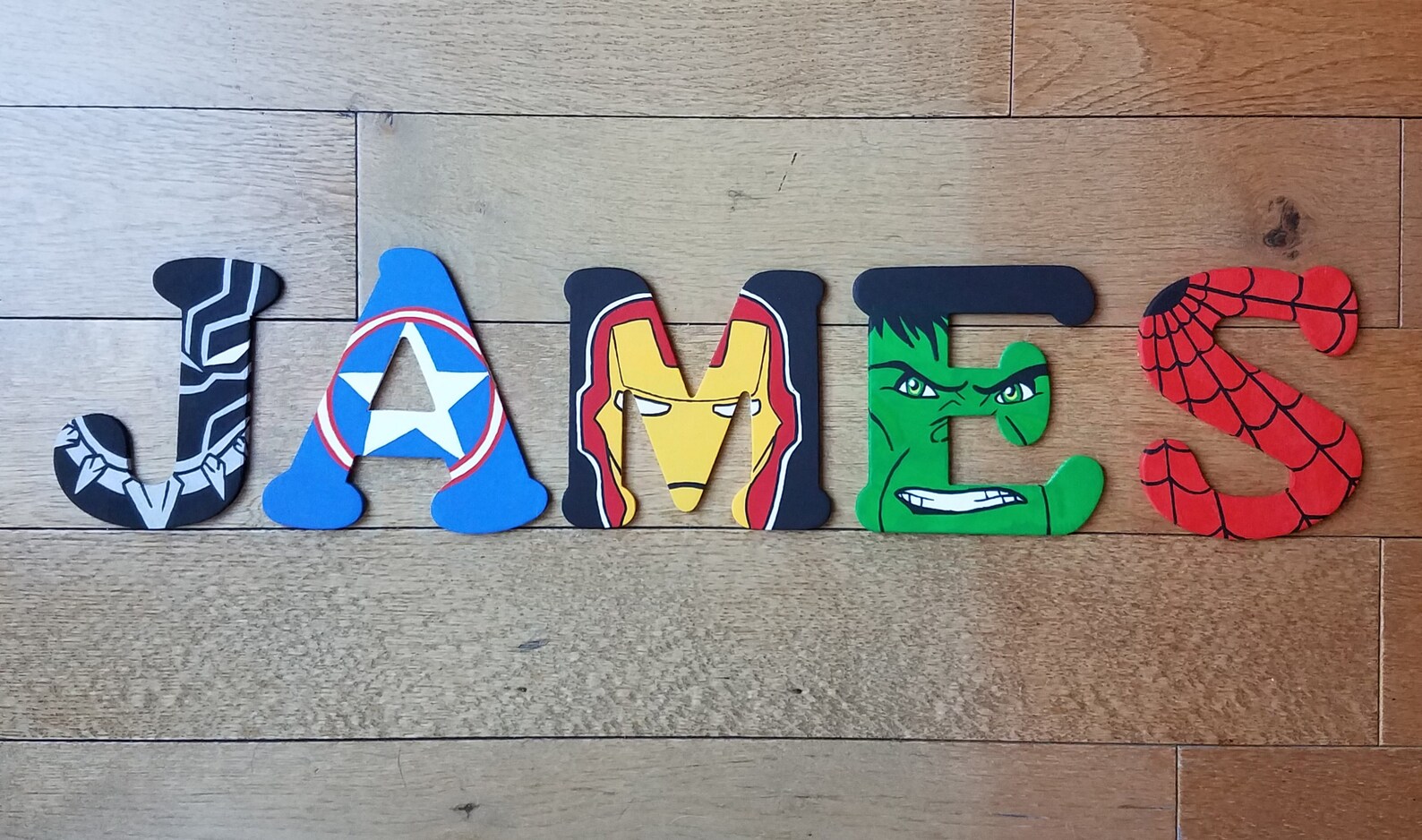 Super Hero Hand-painted Letters | Etsy