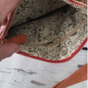 Authorized Scentsy Vendor Crossbody Striped Brown Leather Tassle ...