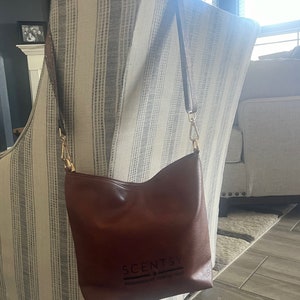Authorized Scentsy Vendor Trendy Handbag Hobo Messenger Faux Leather ...