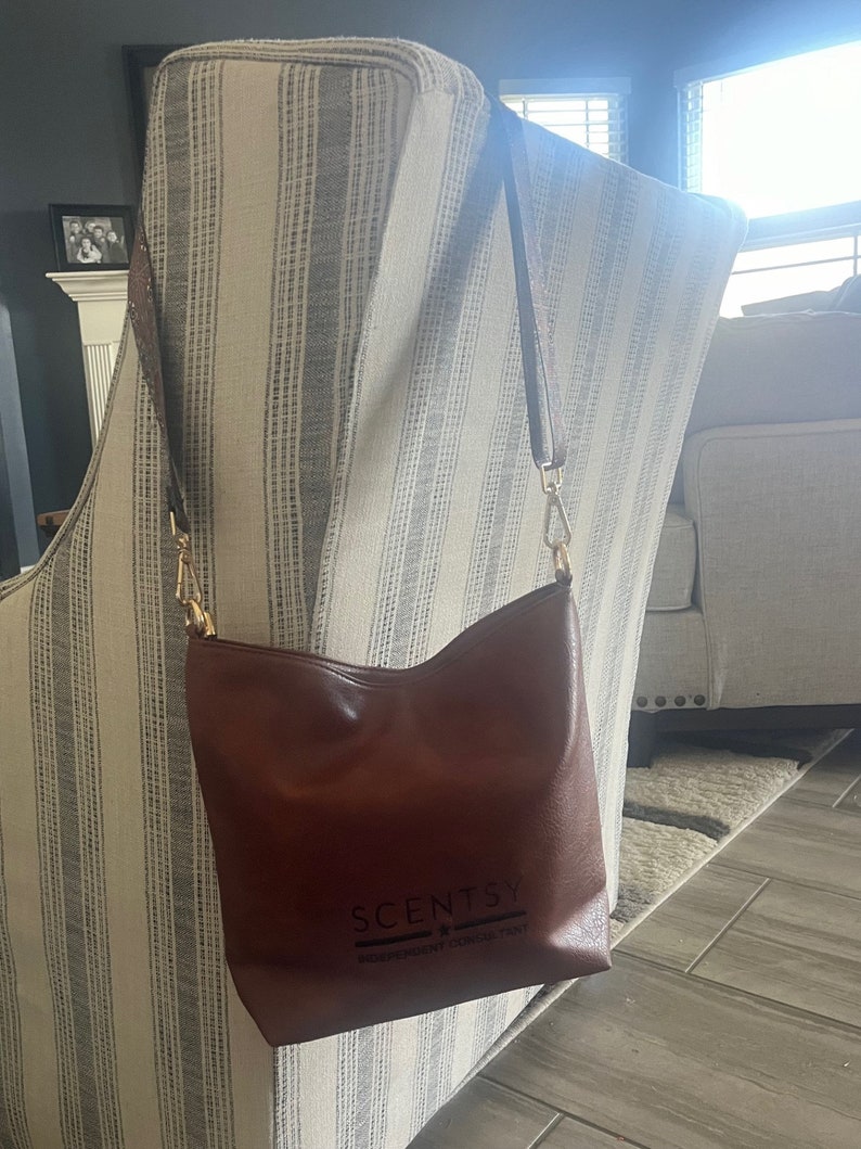 Authorized Scentsy Vendor Trendy Handbag Hobo Messenger Faux Leather ...
