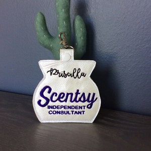 Authorized Scentsy Vendor Business Card Holder / Money Holder Keychain ...