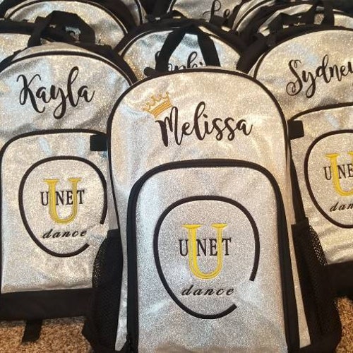 Personalized Embroidered GLITTER Backpack / Monogrammed - Etsy