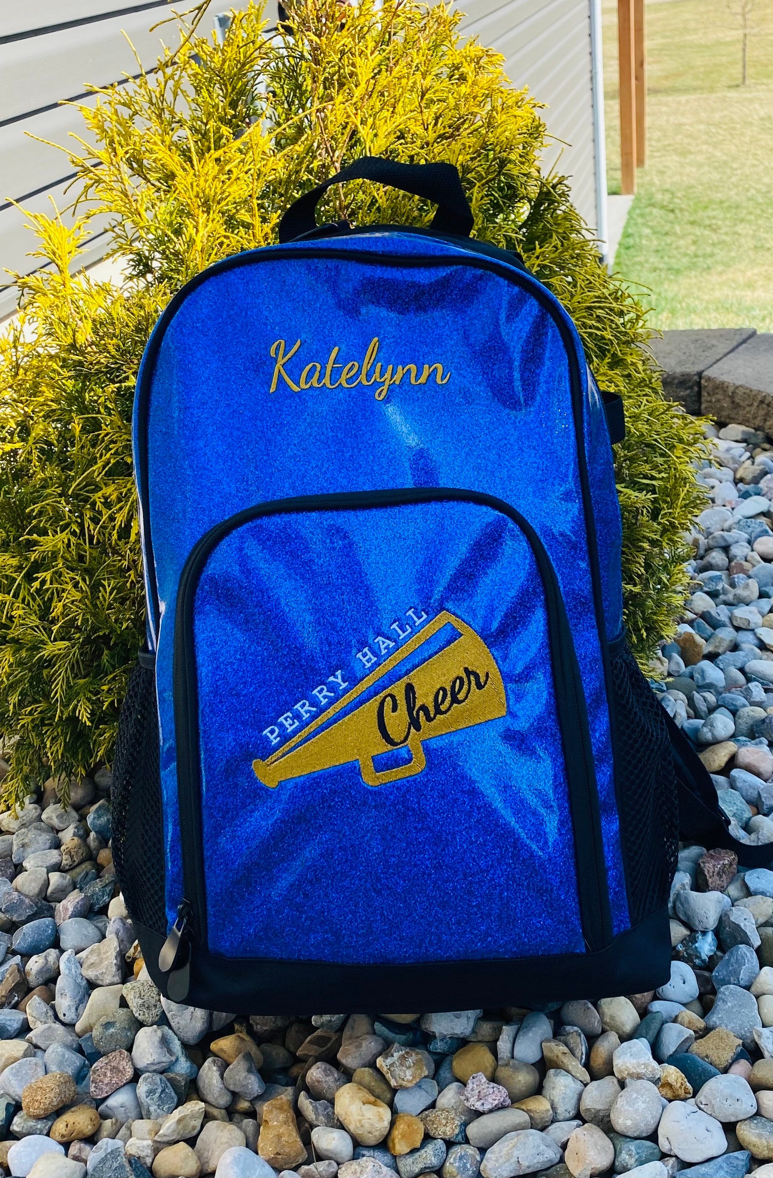 Personalized Embroidered GLITTER Backpack Cheer Bag Sports Backpack 6 ...