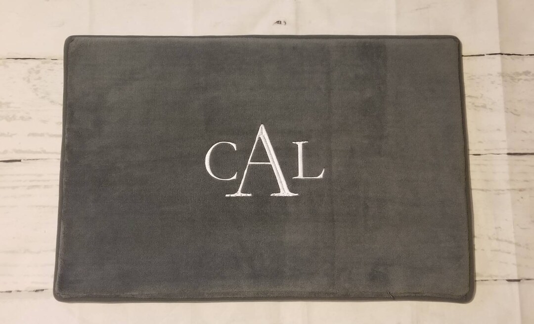 Personalized Microfiber Memory Foam Monogrammed Kitchen or Bath Mat - Etsy