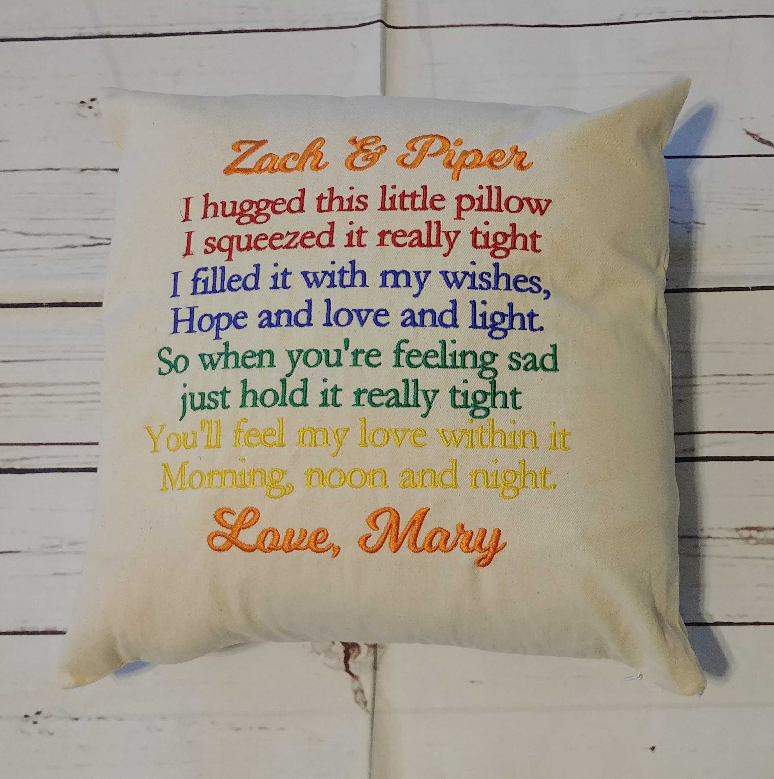 Hug Pillow Long Distance Family Pillow Hugs From Home Dorm Pillow ...