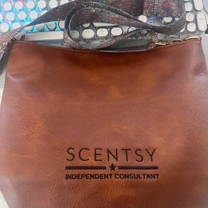 Authorized Scentsy Vendor Trendy Handbag Hobo Messenger Faux Leather ...