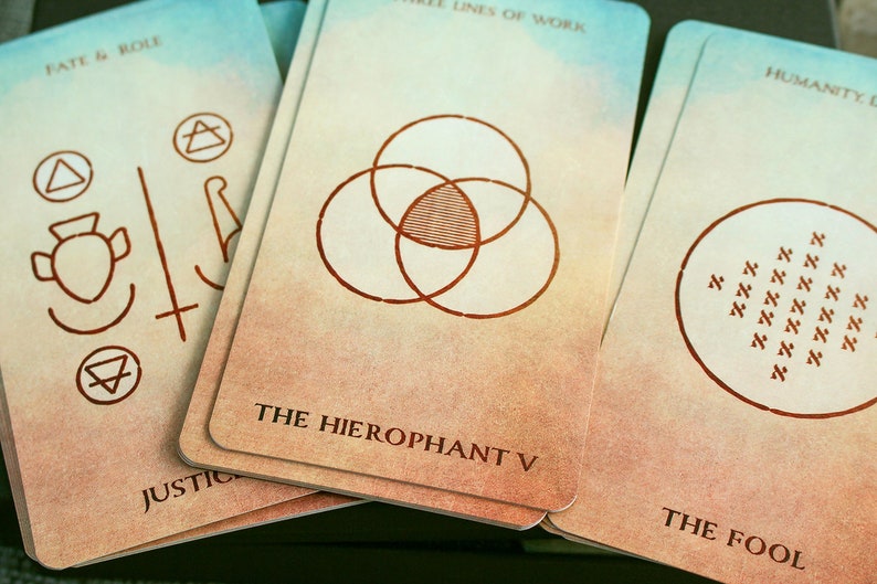 Arcane Glyphs Tarot in Color Tarot Deck Tarot Cards Cards - Etsy Australia