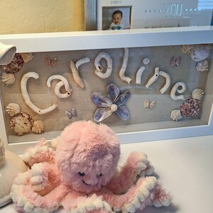 Caroline - Worm Shell Letter Name Art - Shower Gift - Made With Florida ...