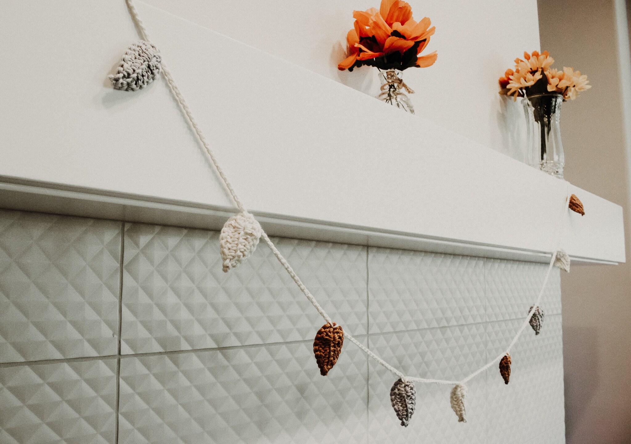 Fall Leaf Garland Fall Mantle Garland | Etsy