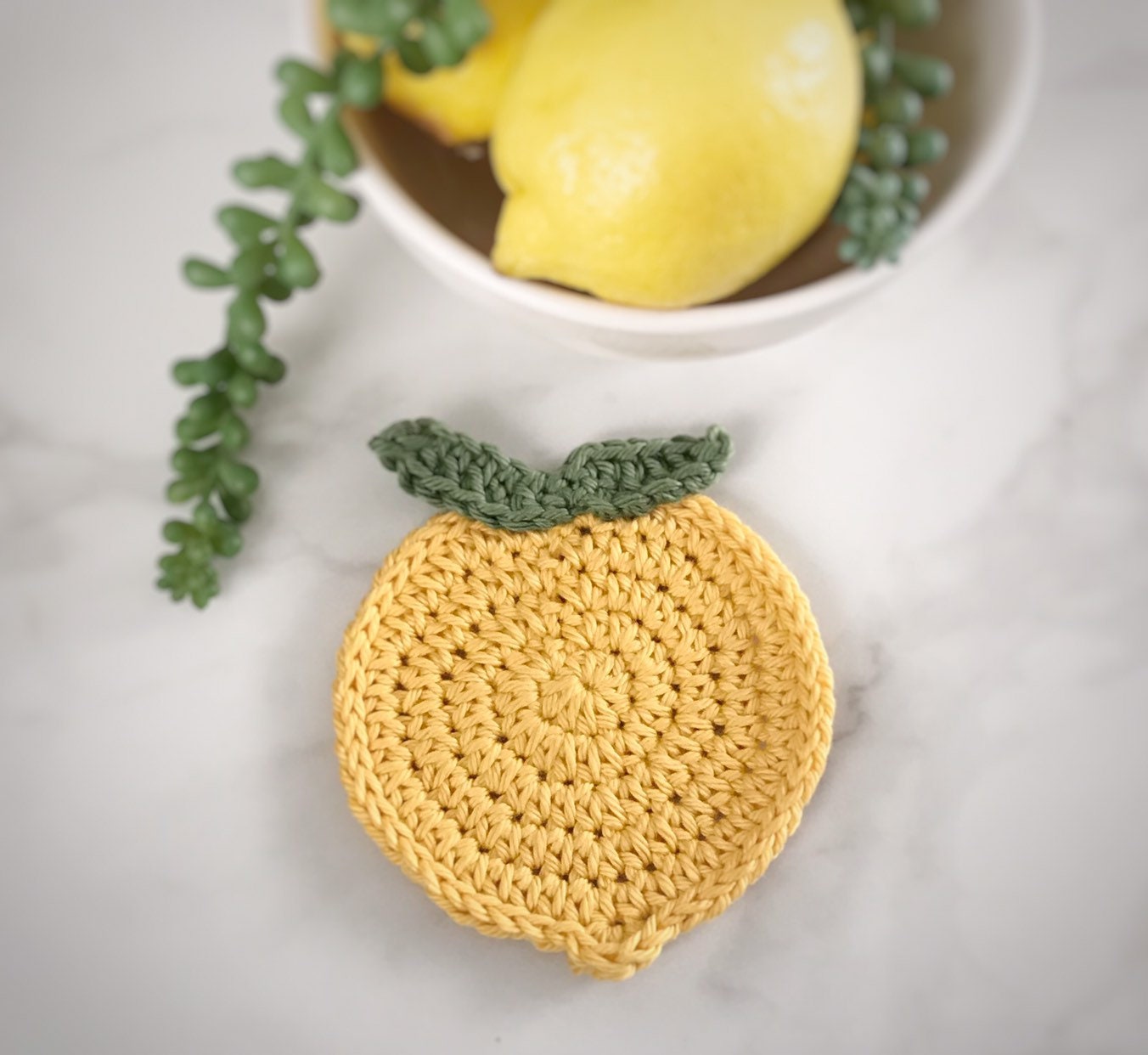 Lemon Coasters Lemon Decor for Kitchen Lemon Bridal Shower - Etsy
