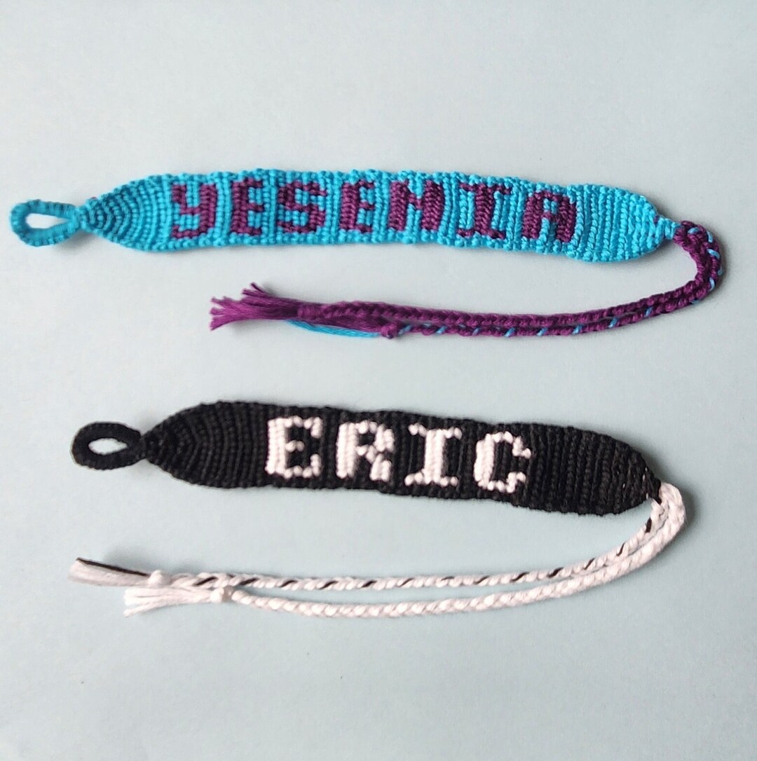 Custom Name Friendship Bracelet - Etsy