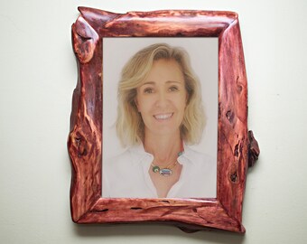 Custom Wood Frames Live Edge Picture Frame 5x7 Unique Handcrafted - Etsy