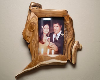 Custom Wood Frames Live Edge Picture Frame 5x7 Unique Handcrafted - Etsy