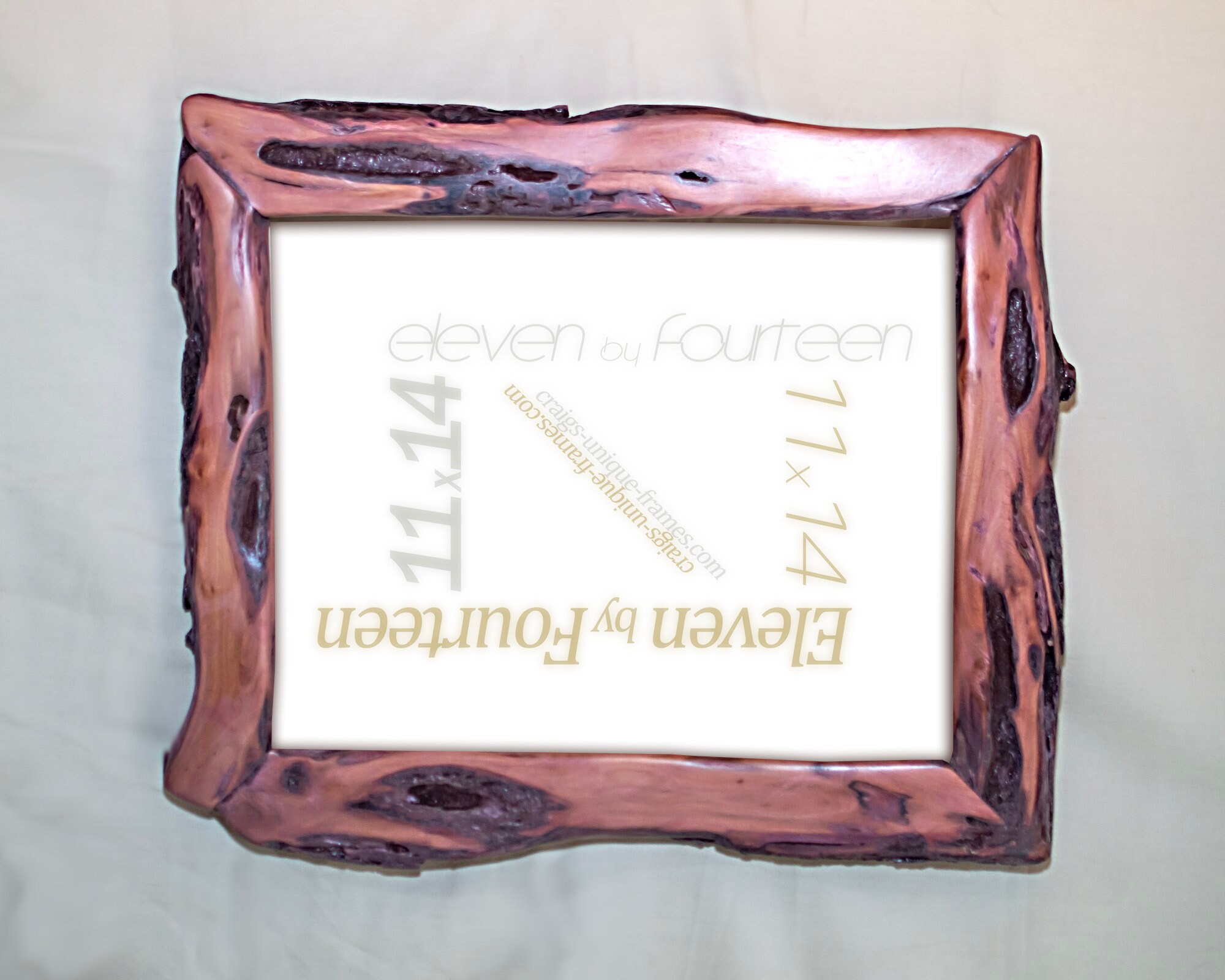 Custom Wood Frames Unique Live Edge Picture Frame 11x14 - Etsy