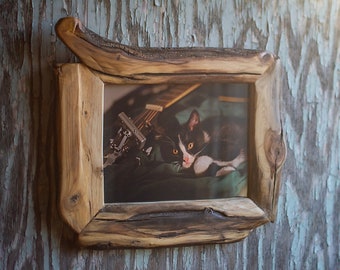 Custom Wood Frames Live Edge Picture Frame 5x7 Unique Artisan ...
