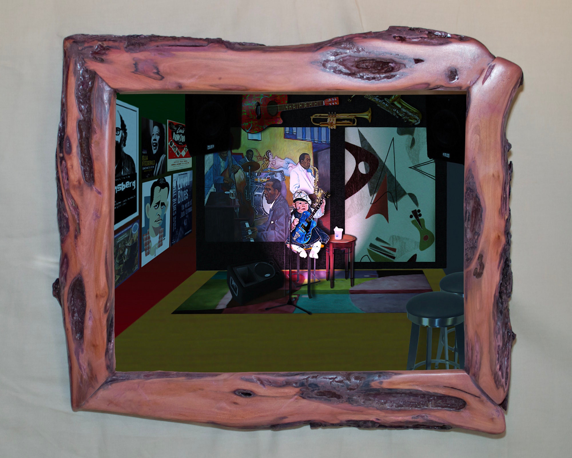 Custom Wood Frames Unique Live Edge Picture Frame 11x14 - Etsy