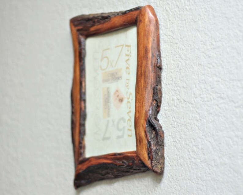 Custom Wood Frames Live Edge Picture Frame 5x7 Unique - Etsy