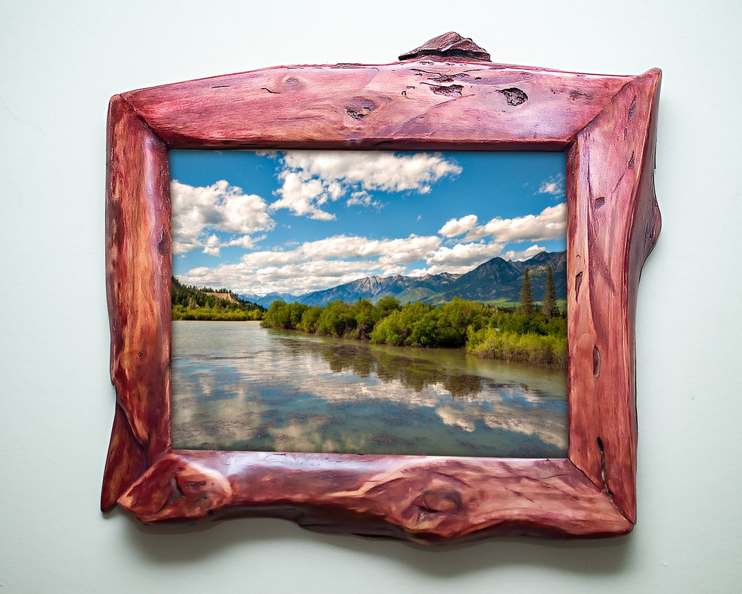 Custom Wood Frames Live Edge Picture Frame 10x13 Unique - Etsy