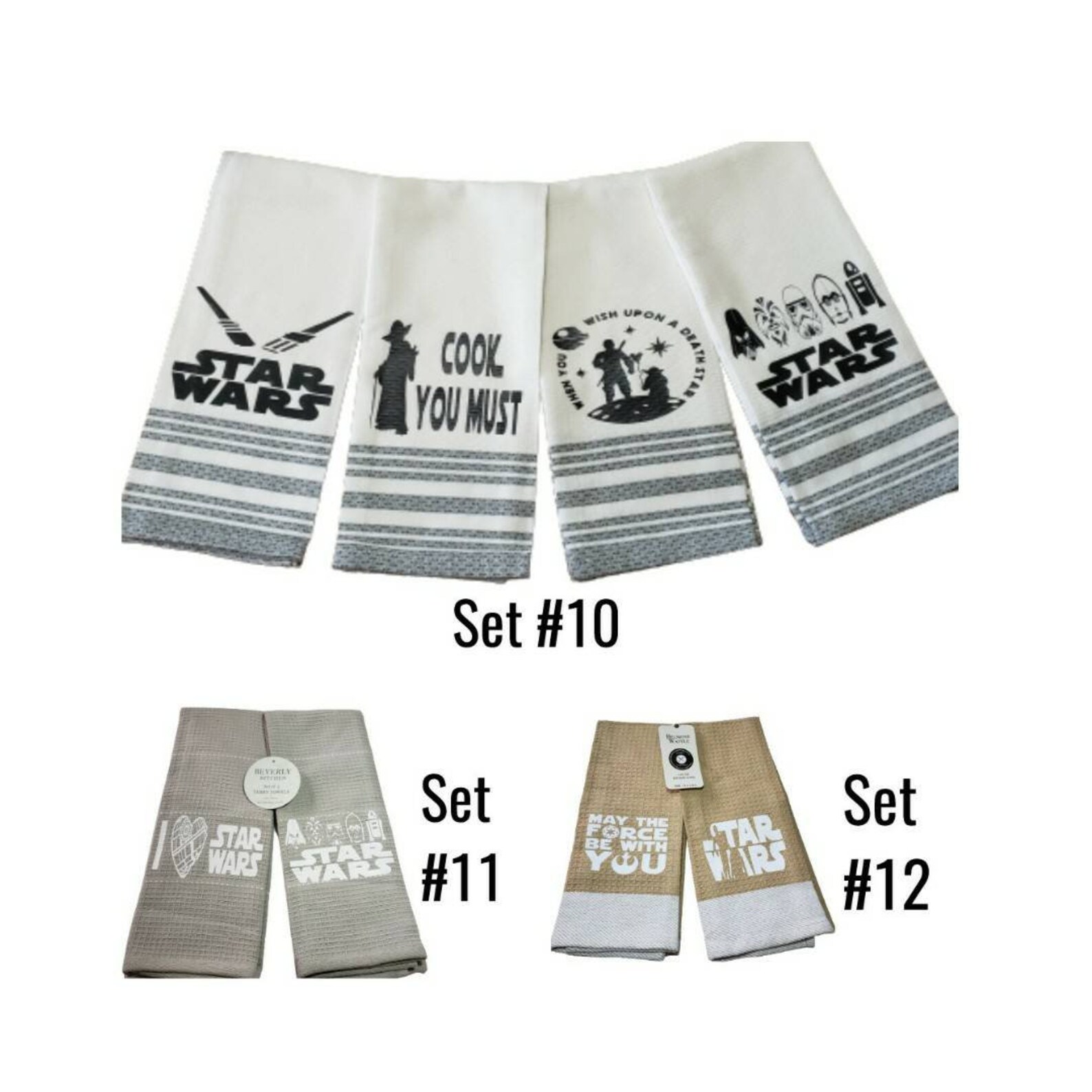 Disney Star Wars Themed Kitchen Towel Sets / Star Wars | Etsy