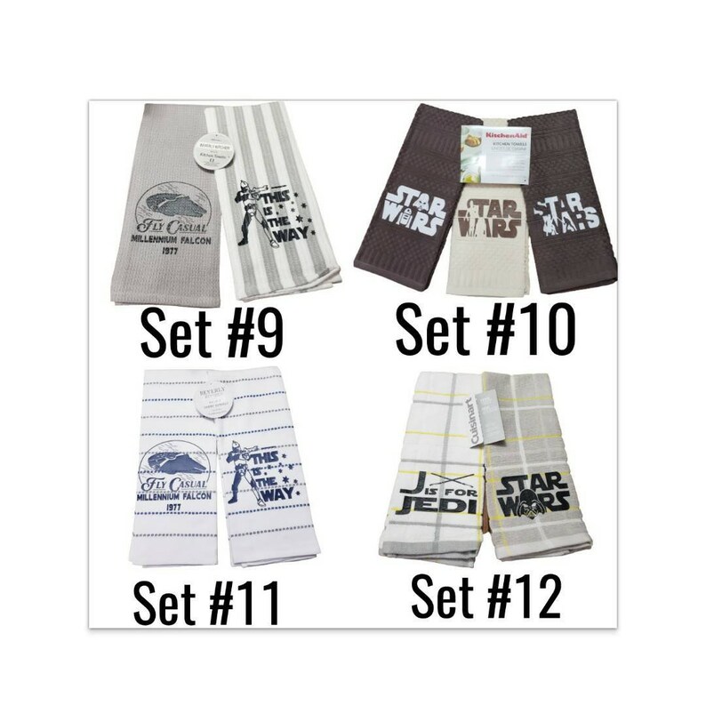 Disney Star Wars Themed Kitchen Towel Sets / Star Wars - Etsy