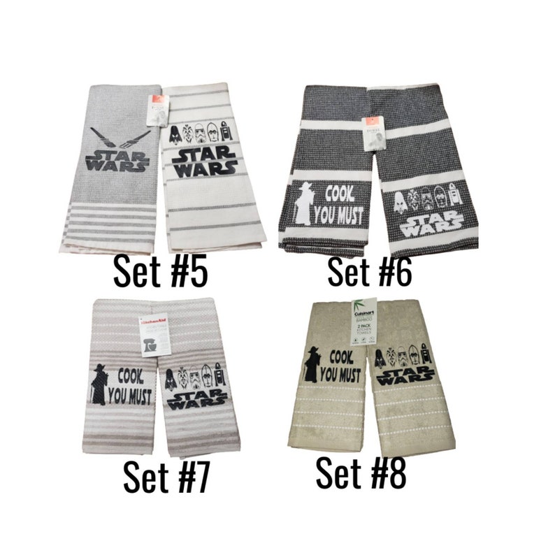 Disney Star Wars Themed Kitchen Towel Sets / Star Wars - Etsy