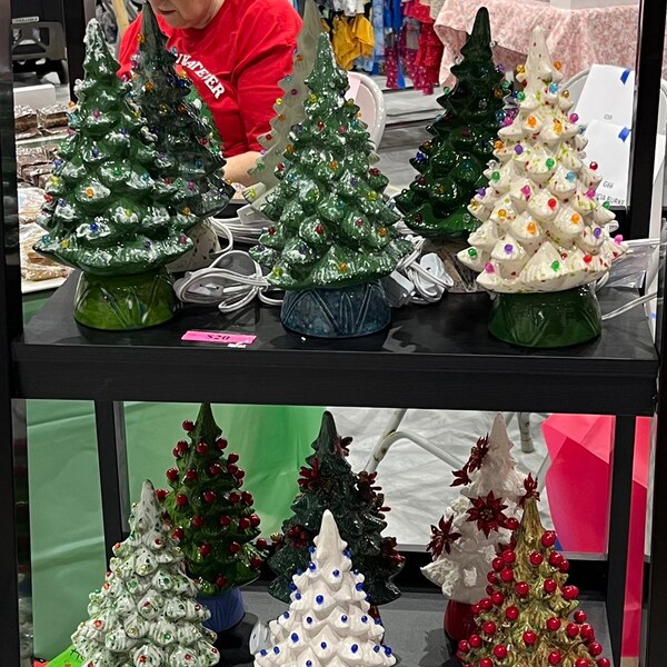 Ceramic Christmas Tree With Lights - Etsy