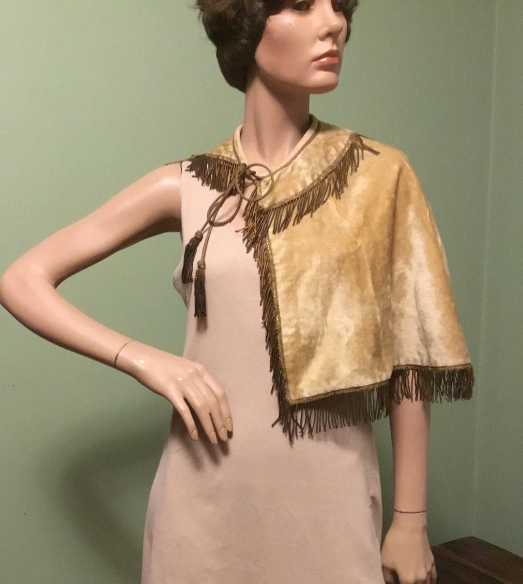 Antique Pettibone Bros. Masonic Gold Velvet Shoulder CAPE W/gold ...