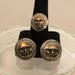 Vintage TABRA Moon Goddess Face Sterling/bronze 14kt Post EARRINGS/RING ...