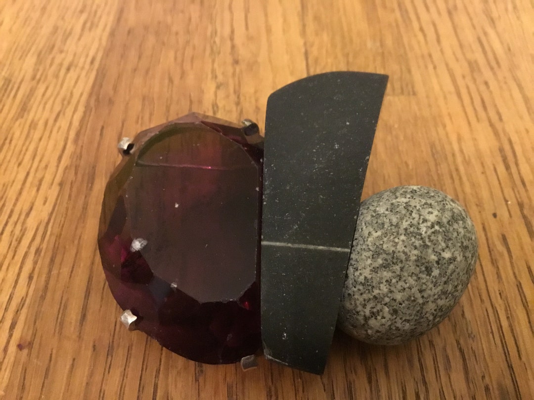 Vintage Sam Shaw Sterling Silver,amethyst, Basalt, Granite Massive ...