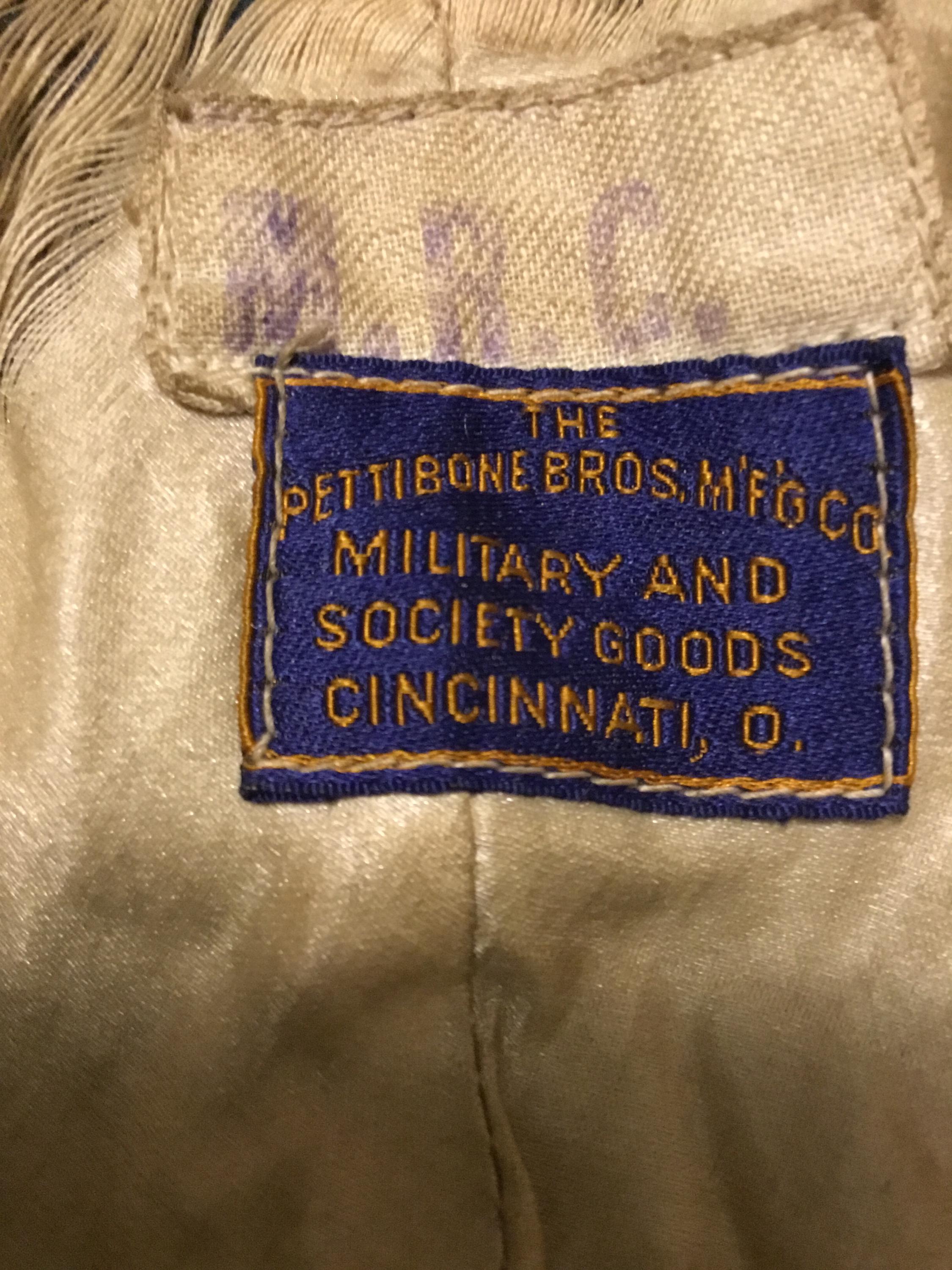 Antique Pettibone Bros. Masonic Blue Velvet Shoulder CAPE W/gold ...