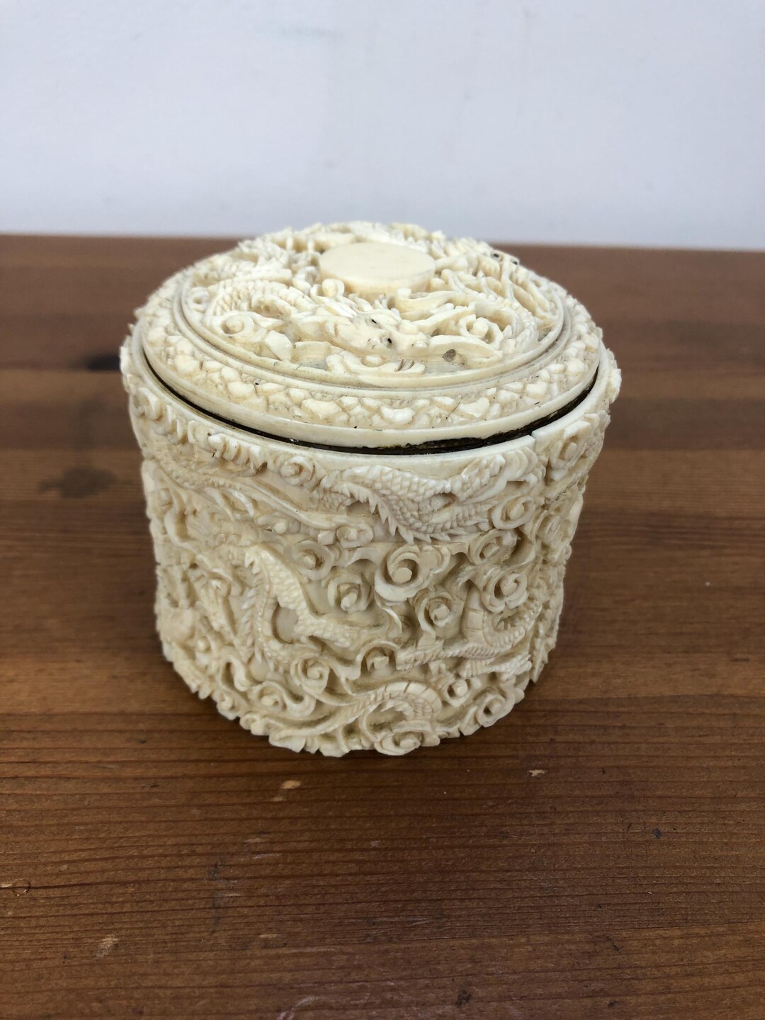 Victorian Faux Ivory Power Pot - Etsy