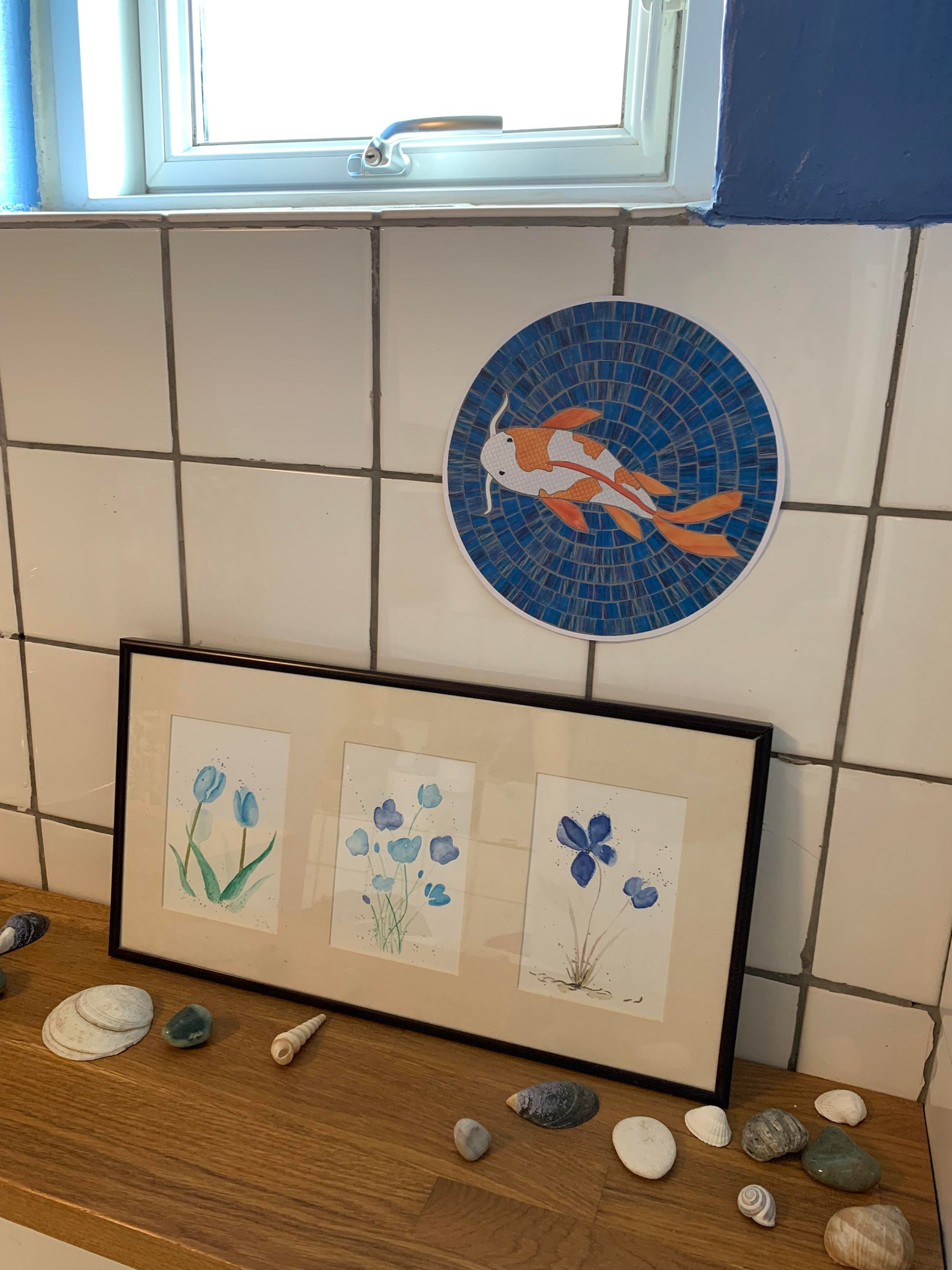 DIY Paper Mosaic Pdf - Koi Fish - Etsy