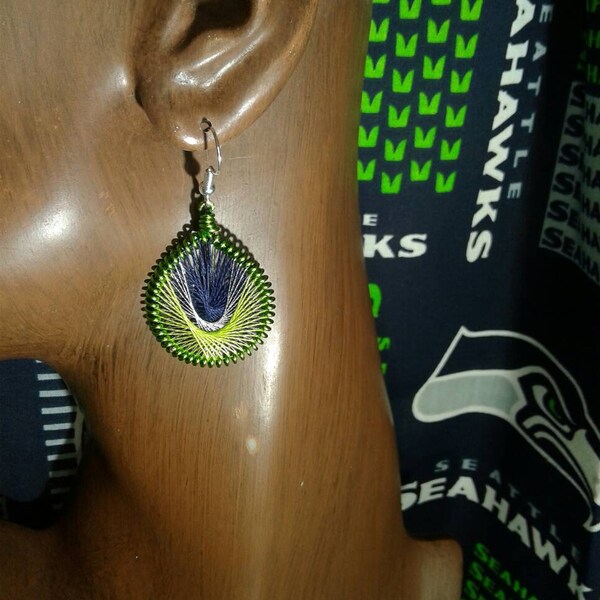 Seahawk Earrings - Etsy